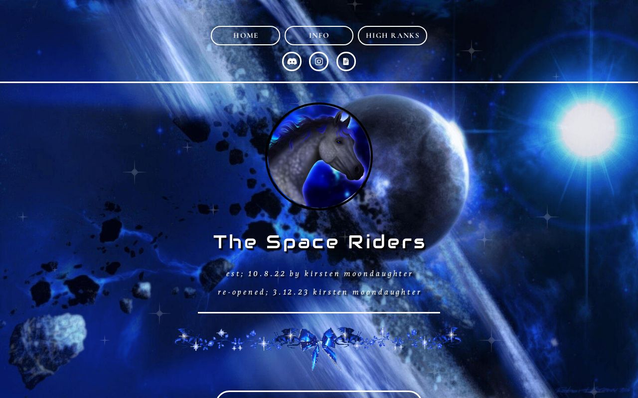 The Space Riders' Website
